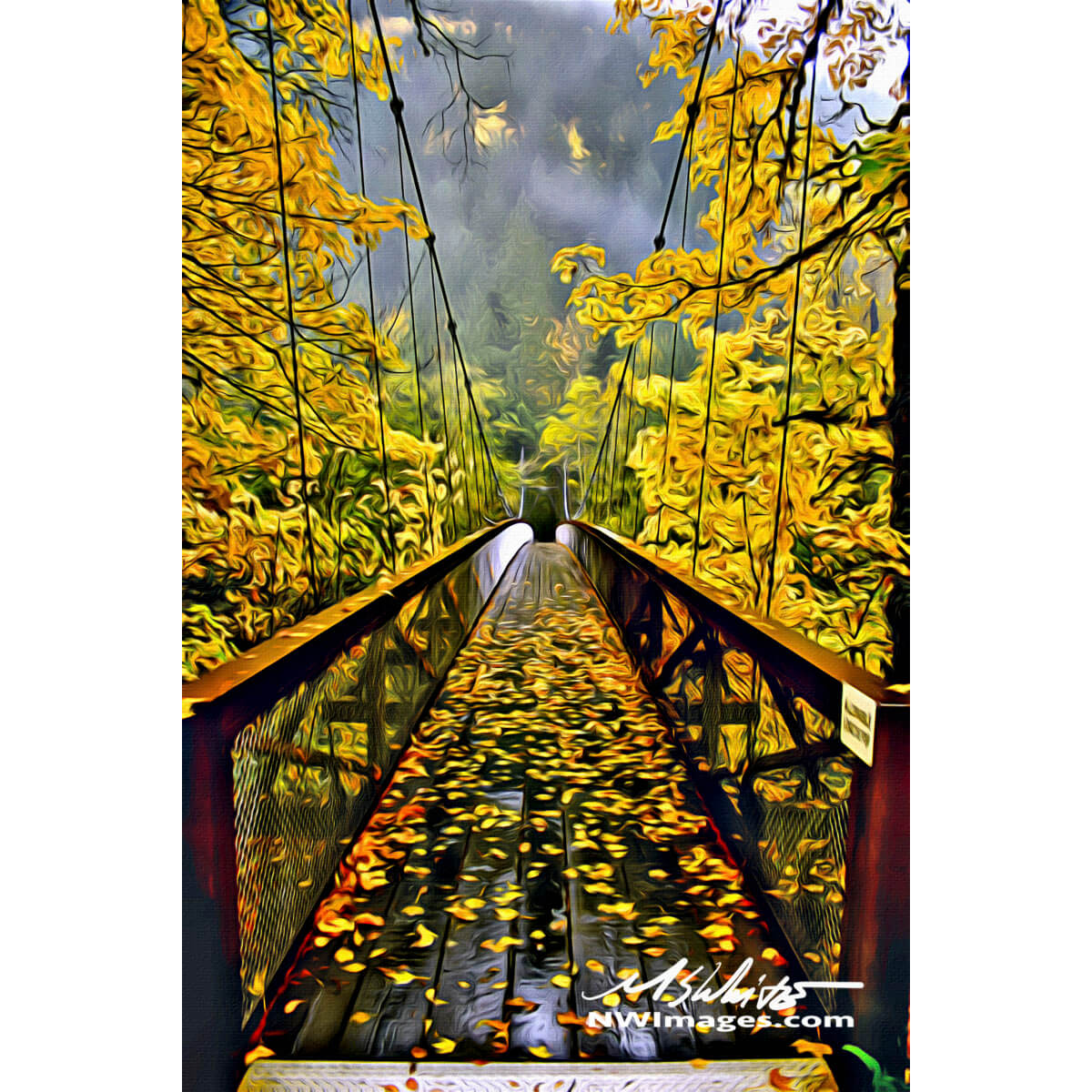 Autumn Bridge Crossing | NWImages.com
